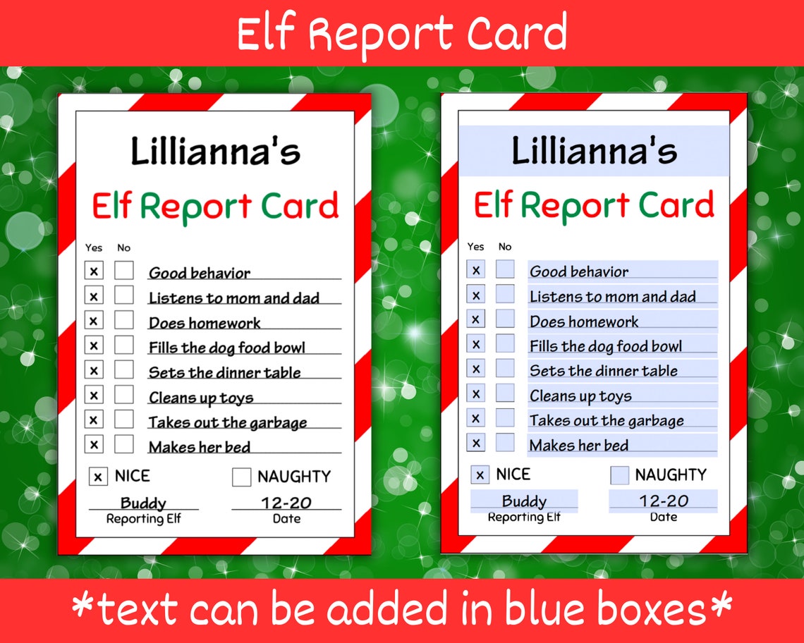 Christmas Elf Kit. Elf Notes. Elf Report Card. Elf Letter. Elf Jokes ...