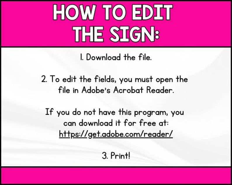 Editable Stroller Sign Family Name Digital Download: Personalized ...