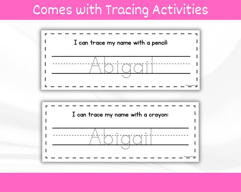 Editable Name Tracing Booklet. Custom Name Tracing Worksheets. Handwriting Practice. I Can Write ...