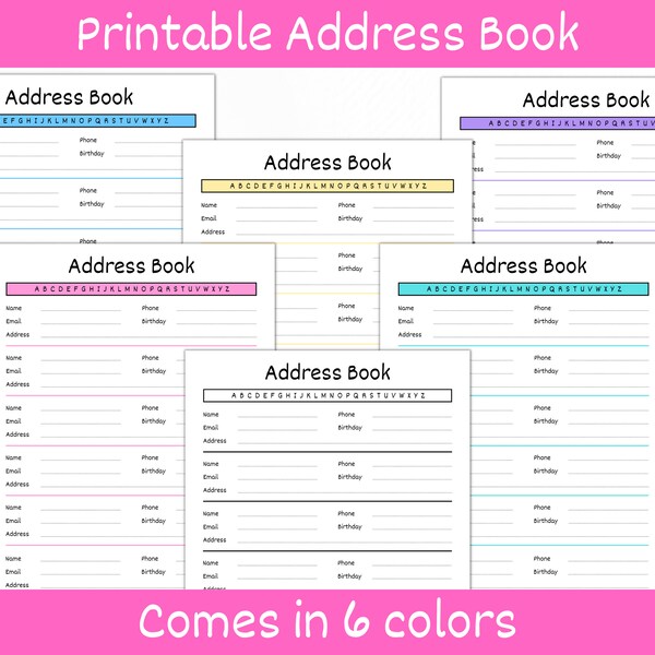 Address Book - Etsy