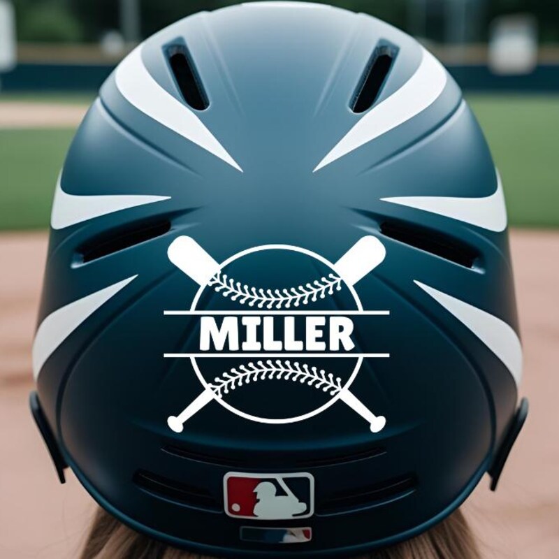 Baseball Name Decals - Etsy