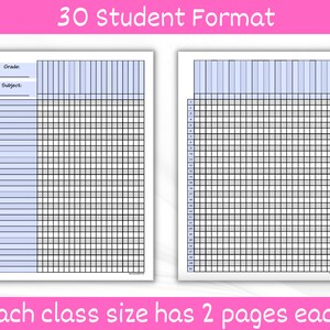 Editable Teacher Gradebook Printable. Teacher Planner. Grade Tracker ...