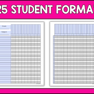 Editable Teacher Gradebook Printable. Teacher Planner. Grade Tracker ...