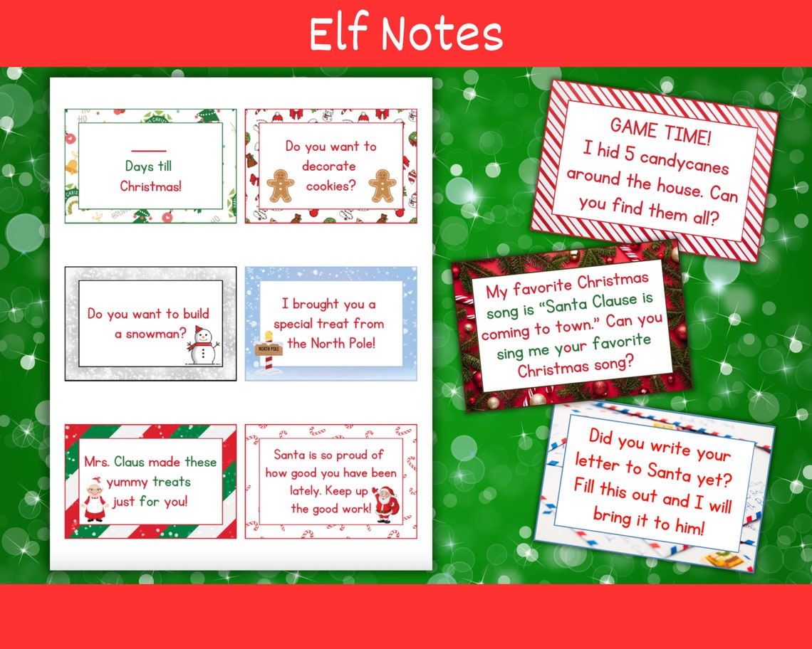 Christmas Elf Kit. Elf Notes. Elf Report Card. Elf Letter. Elf Jokes ...