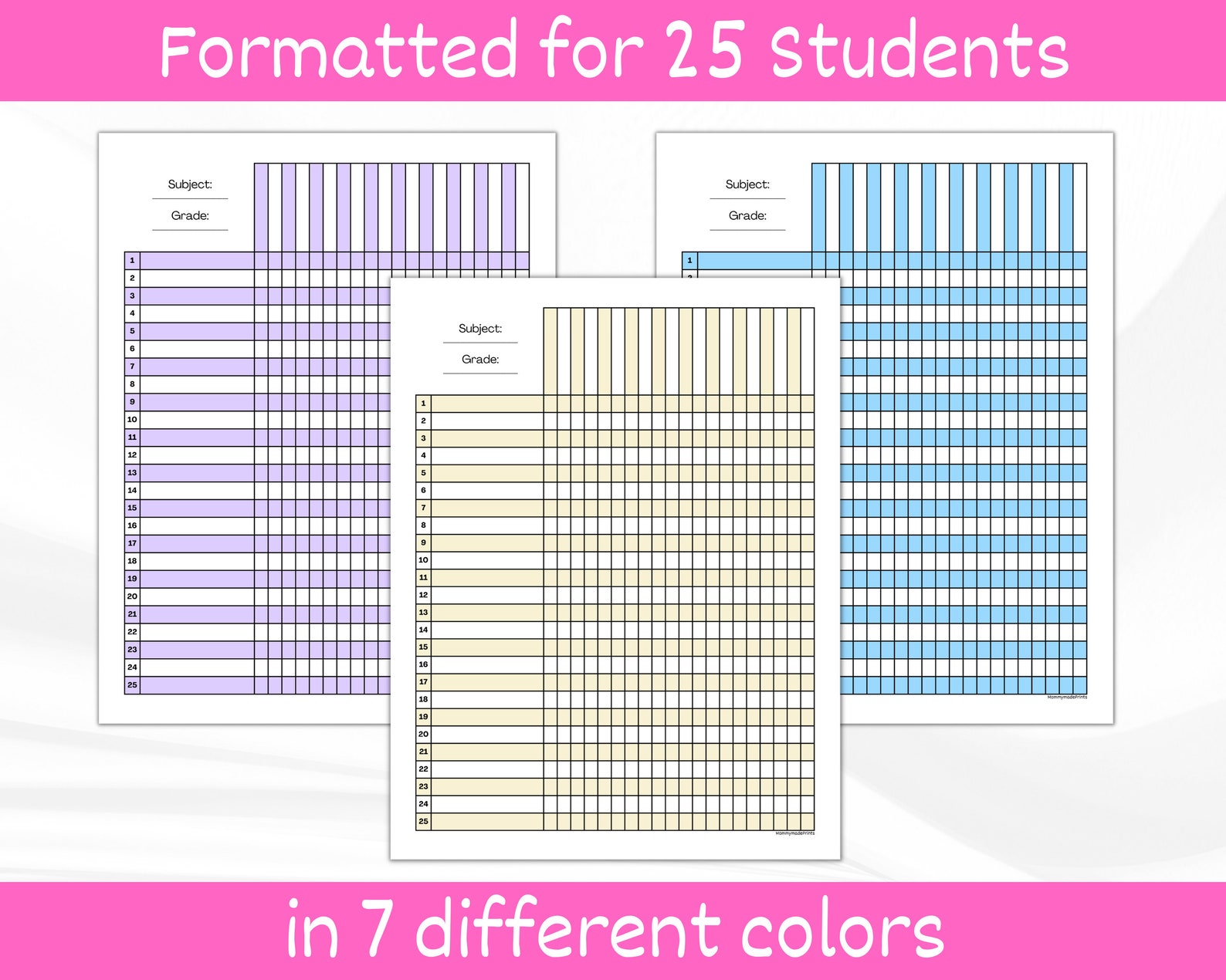 Teacher Gradebook Printable. Teacher Planner. Grade Tracker. - Etsy