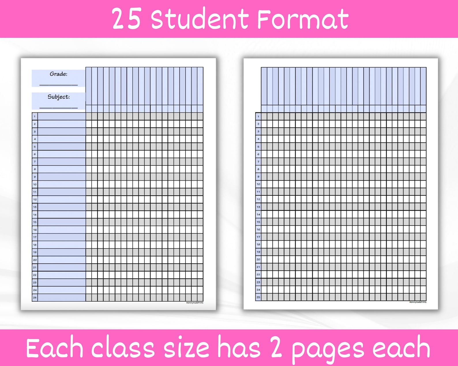 Editable Teacher Gradebook Printable. Teacher Planner. Grade Tracker ...