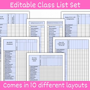 Editable Teacher Gradebook Printable. Teacher Planner. Grade Tracker ...