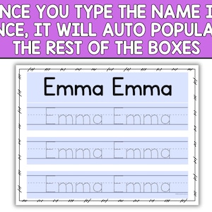 Editable Custom Name Tracing Worksheet. Handwriting Practice. I Can ...