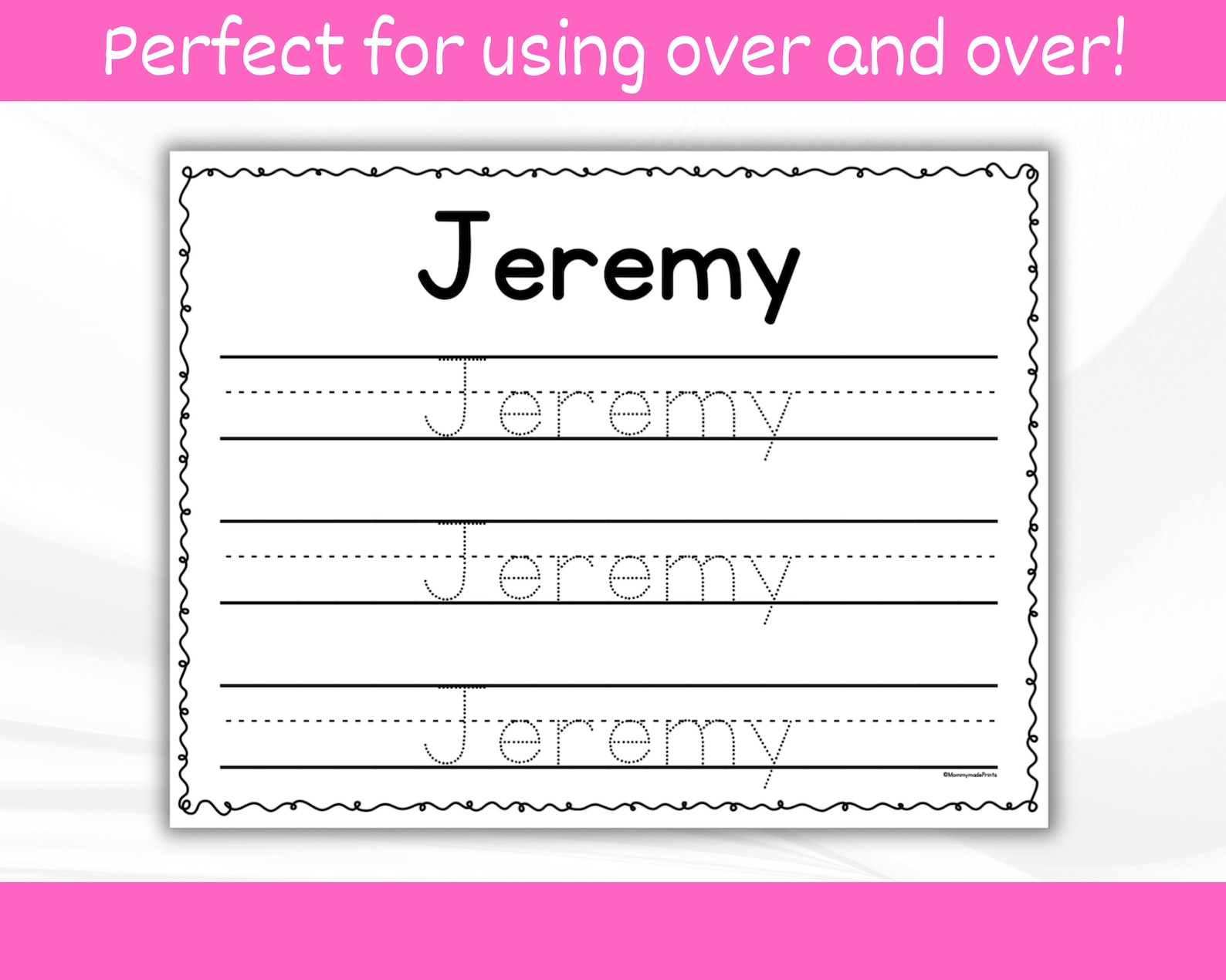Editable Custom Name Tracing Worksheet. Handwriting Practice. I Can ...