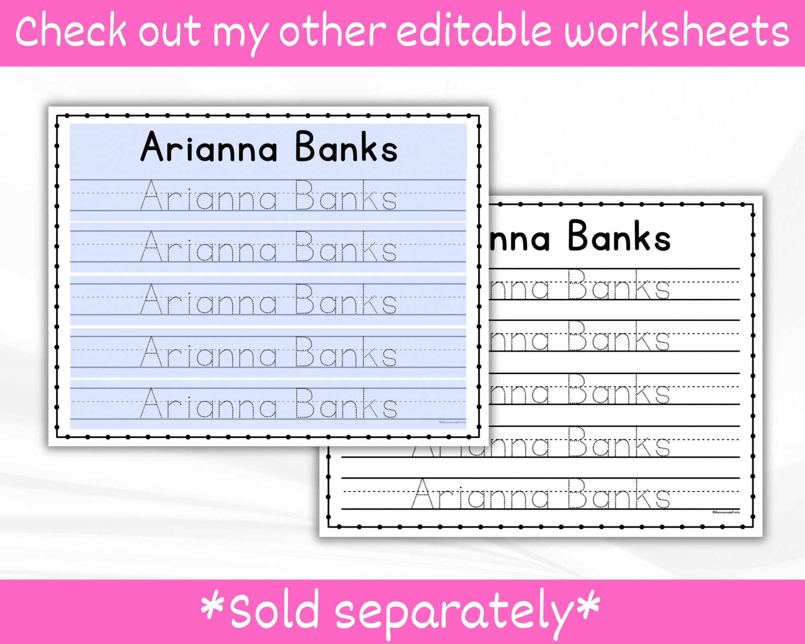 Editable Custom Name Tracing Worksheet. Handwriting Practice. I Can ...