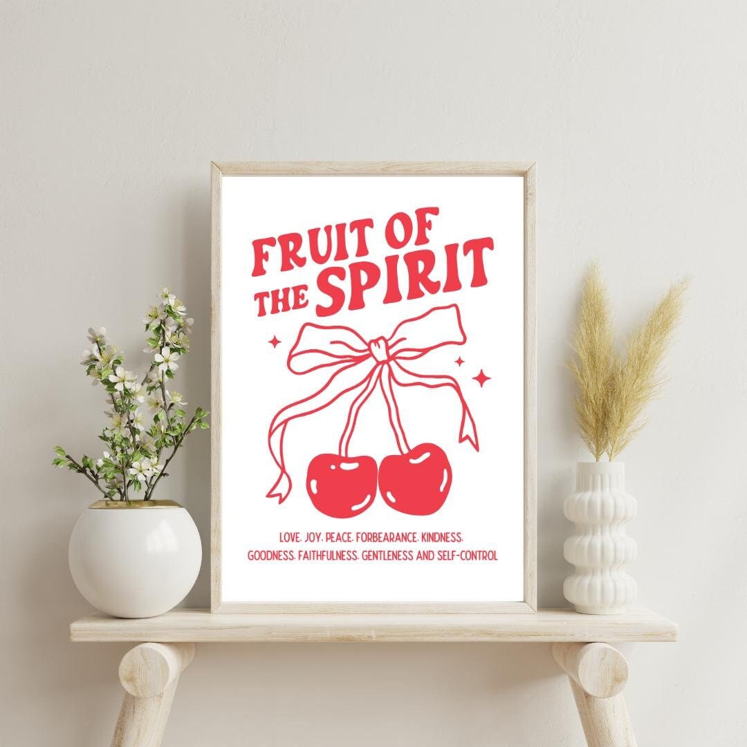 Fruit of the Spirit Wall Art - Digital Download | Fruit of the Spirit ...