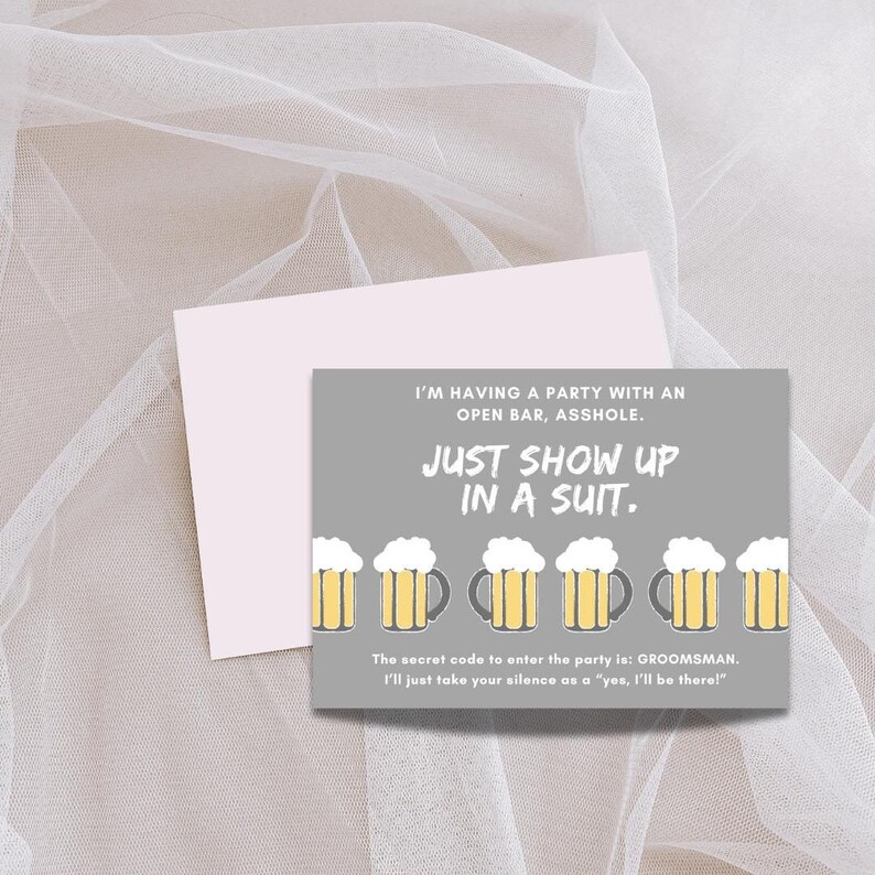 Asking Groomsmen, Groomsmen Asking Gifts, Groomsmen Invitation ...