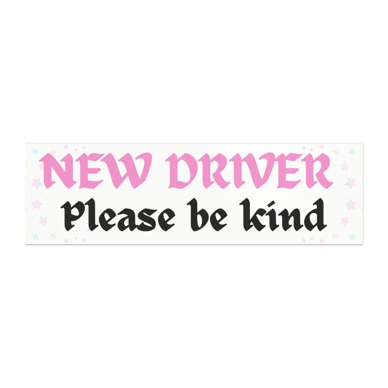Student Driver Car Magnet New Driver Car Magnet for Student Drivers ...