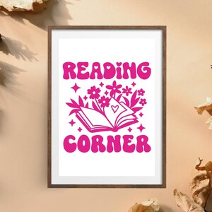 Library Poster - Reading Corner, Library Sign, Reading Posters, Read ...