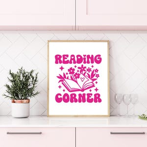 Library Poster - Reading Corner, Library Sign, Reading Posters, Read ...