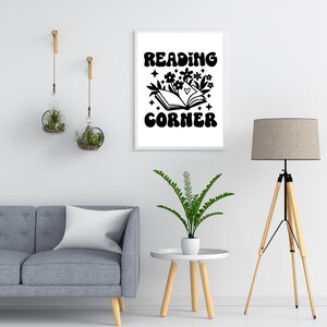 Library Poster - Reading Corner, Library Sign, Reading Posters, Read ...