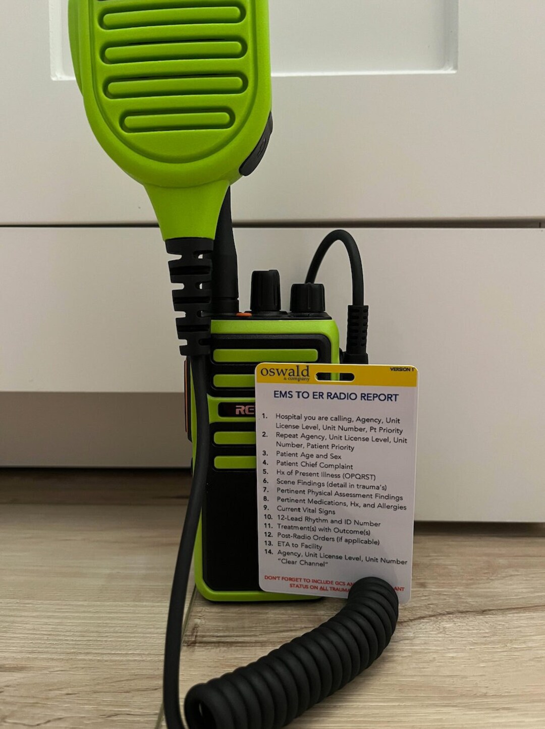 EMT Paramedic EMS to ER Radio Report Badge Buddy Tool Aid - Etsy