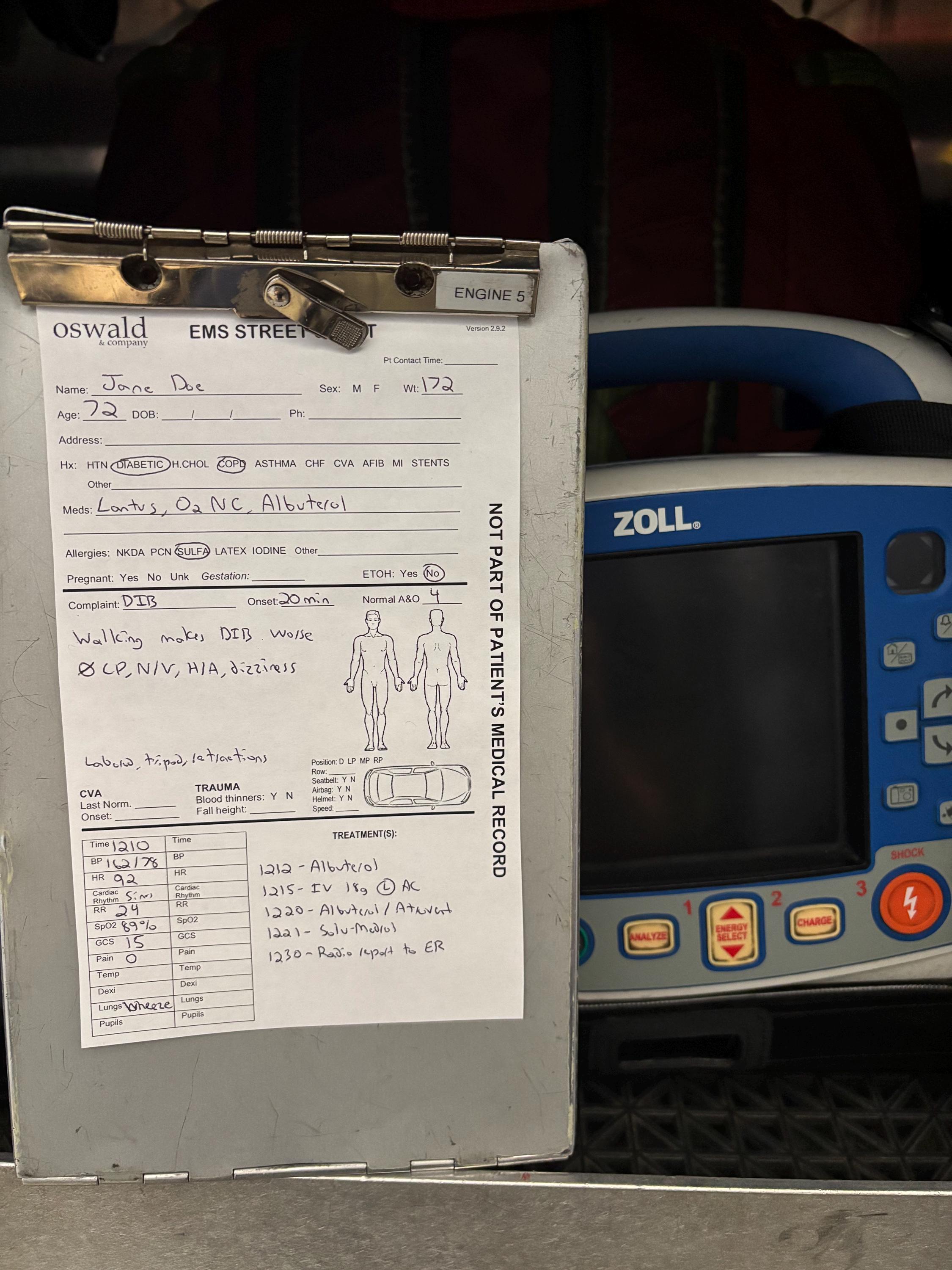 EMS Street Sheet, Paramedic, EMT - Etsy
