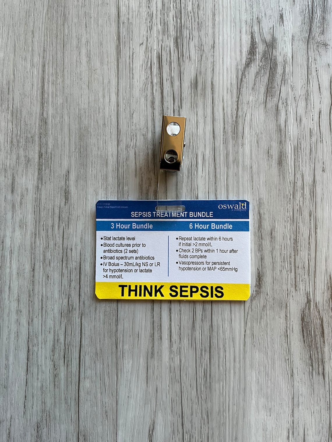 SEPSIS Badge Buddy for Nurses In-hospital Emergency Care - Etsy