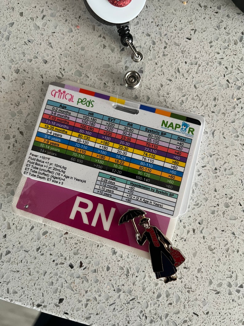 Pediatric Reference Badge Buddy - Etsy
