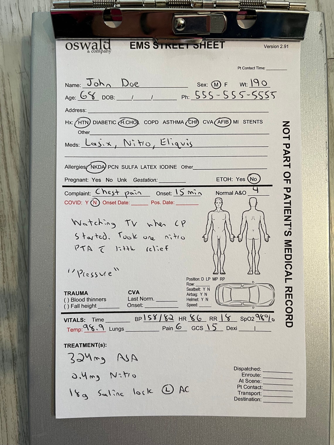 EMS Street Sheet, Paramedic, EMT - Etsy