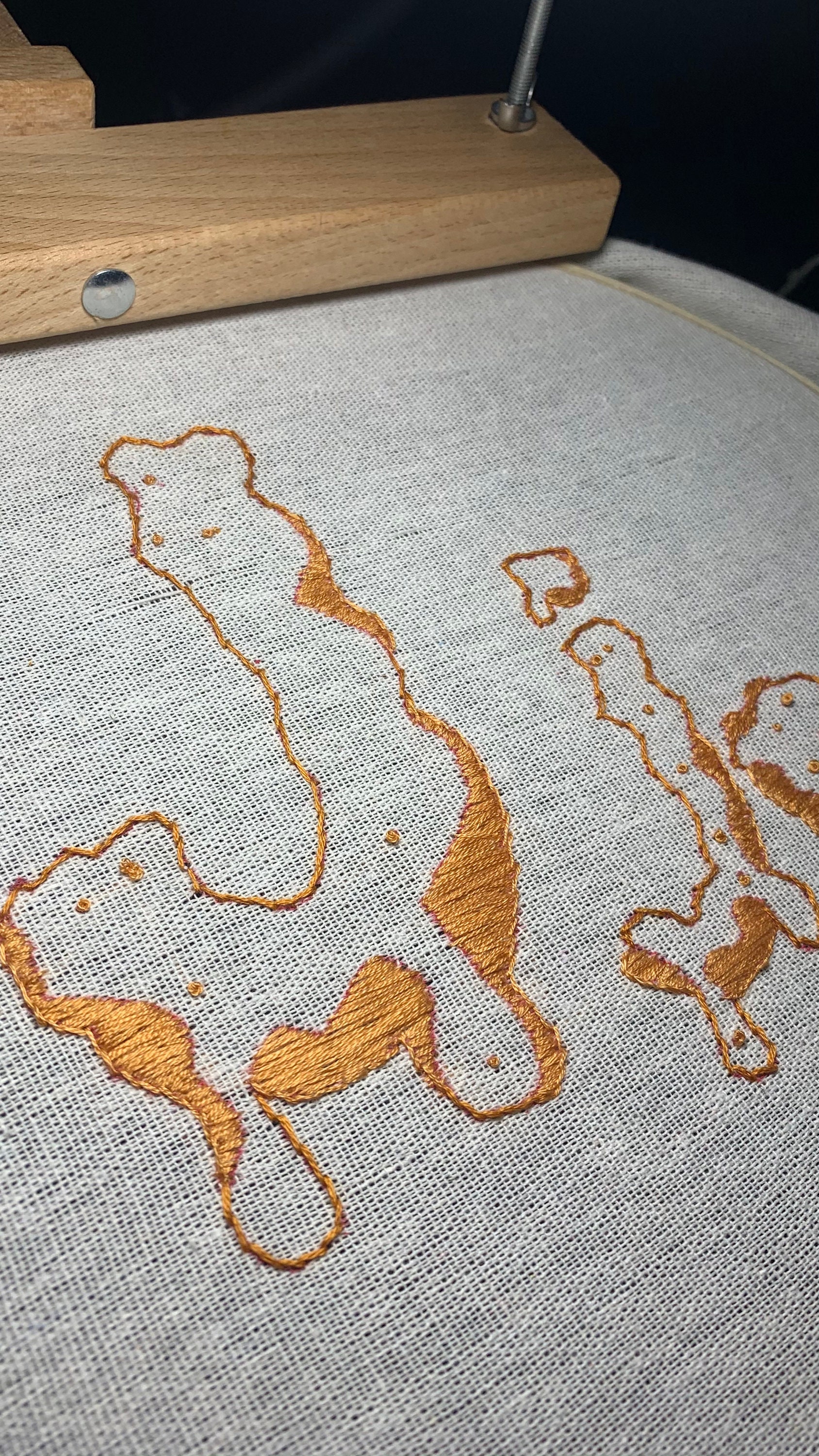 Drippy Initial Hand Embroidered Pillow - Etsy Canada