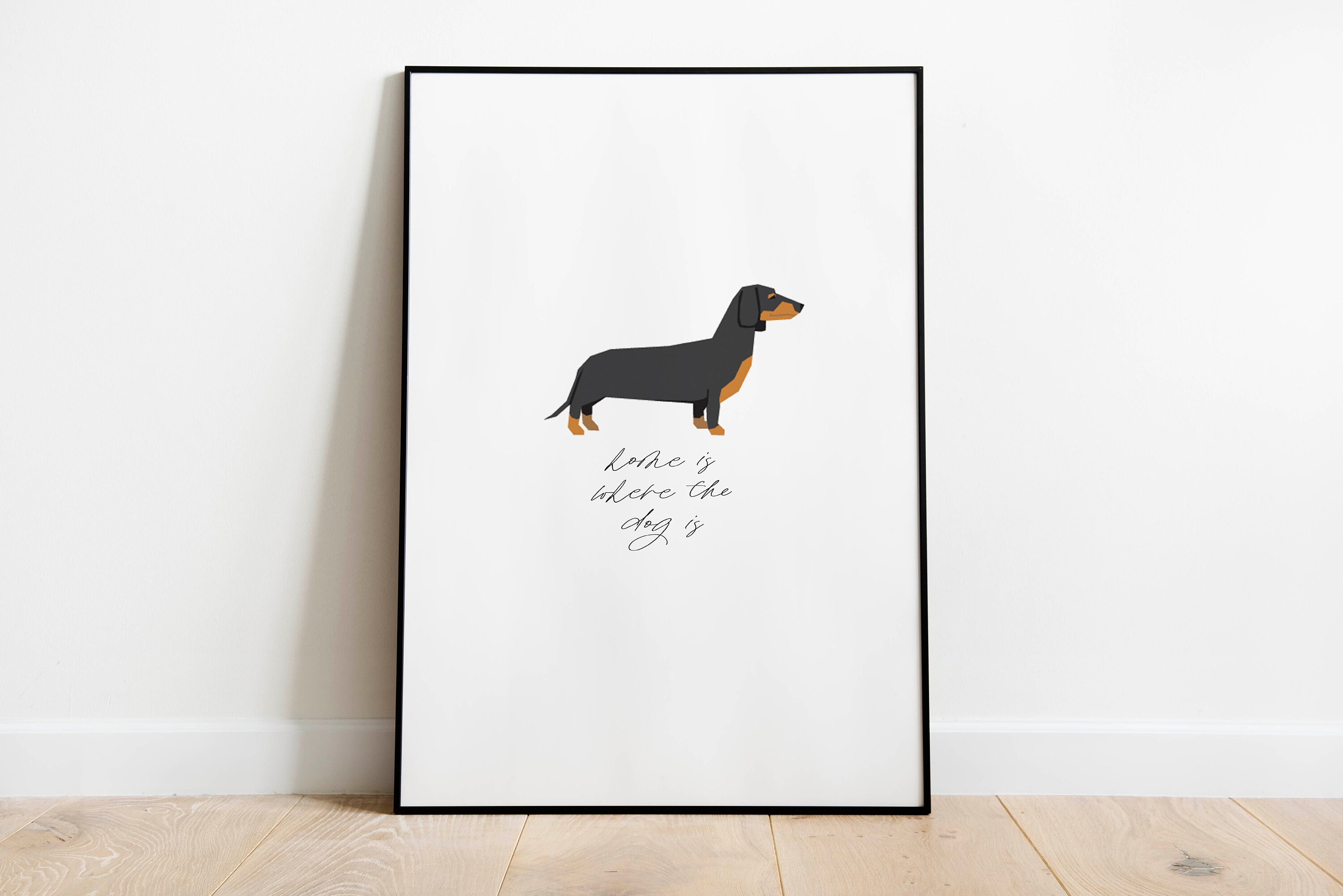 Dachshund Daxi Daxon Sausage Dog Weiner Dog Wall Art - Etsy
