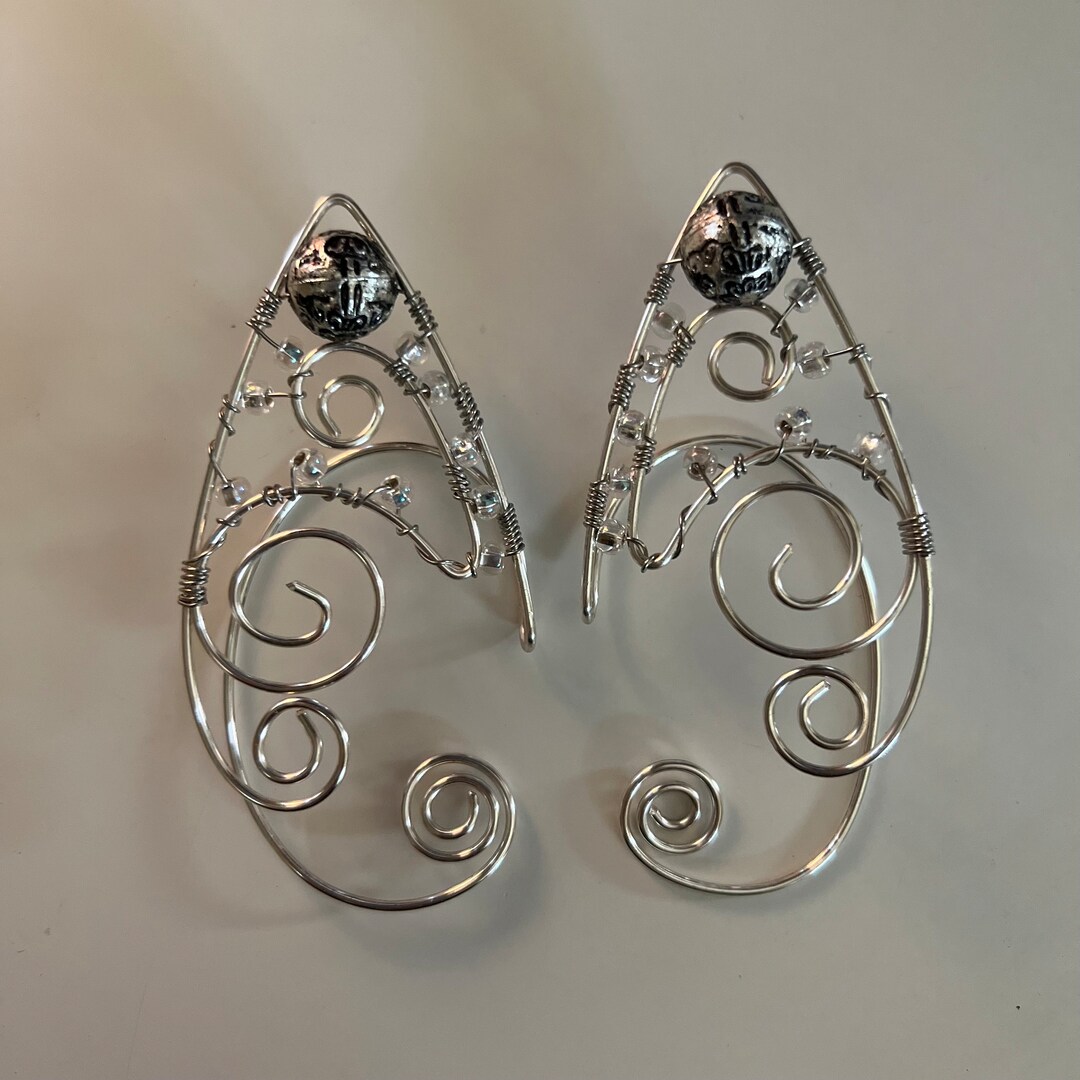 Handmade Wire Wrapped Idril Elf Ear Cuffs - Etsy