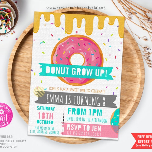 Donut Grow Up - Etsy