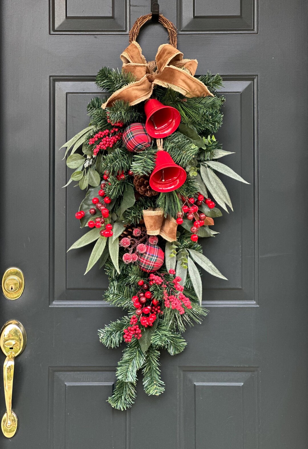 READY to Ship-large Swag Wreath, XL Swag Wreath, Christmas Wreath ...