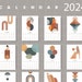 2024 Abstract Art Calendar, 2024 Calendar, Minimal Calendar, Art Wall ...