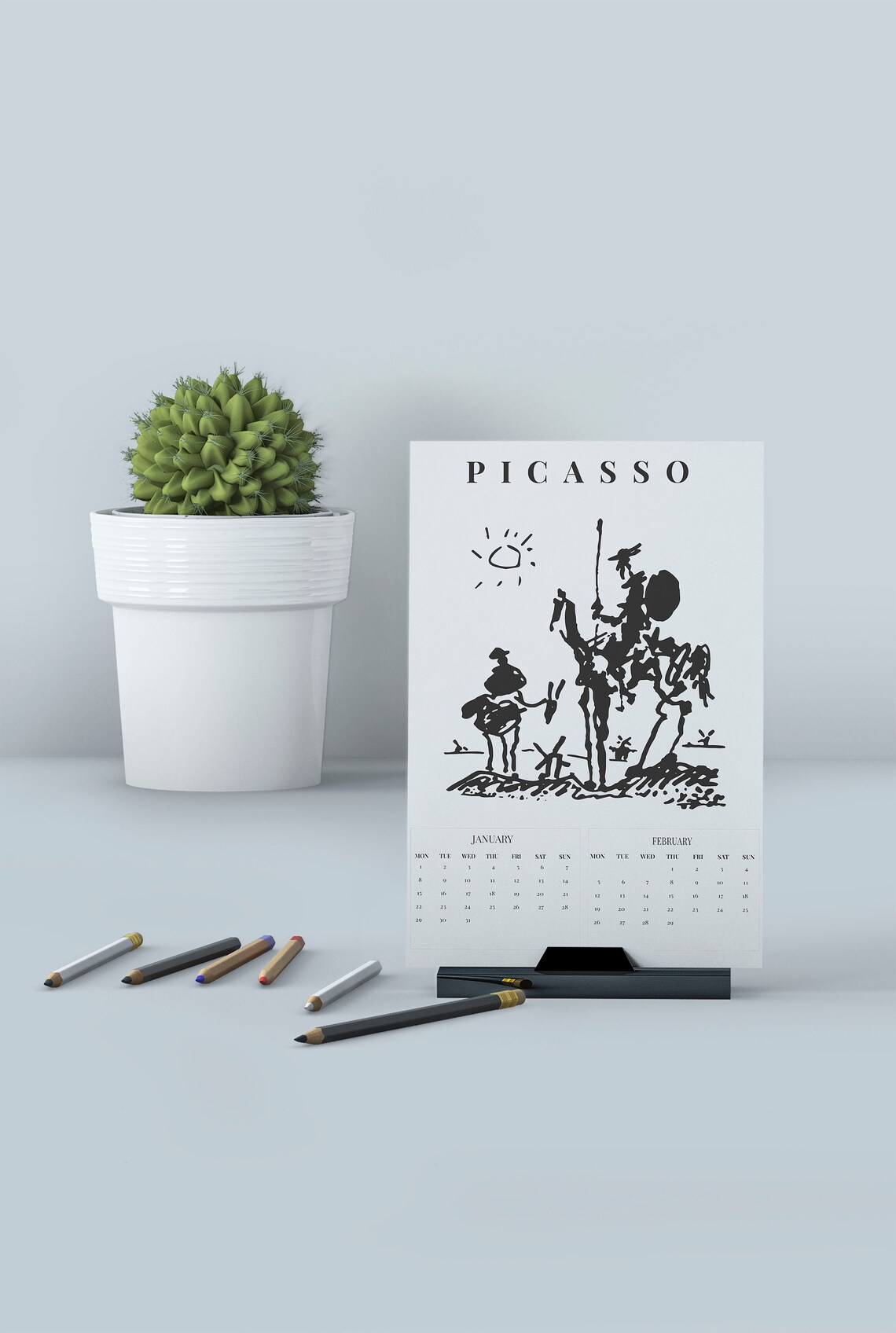 2024 Picasso Calendar, 2024 Calendar, Pablo Picasso Calendar, Picasso ...