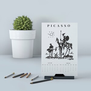 2024 Picasso Calendar, 2024 Calendar, Pablo Picasso Calendar, Picasso ...
