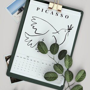 2024 Picasso Calendar, 2024 Calendar, Pablo Picasso Calendar, Picasso ...