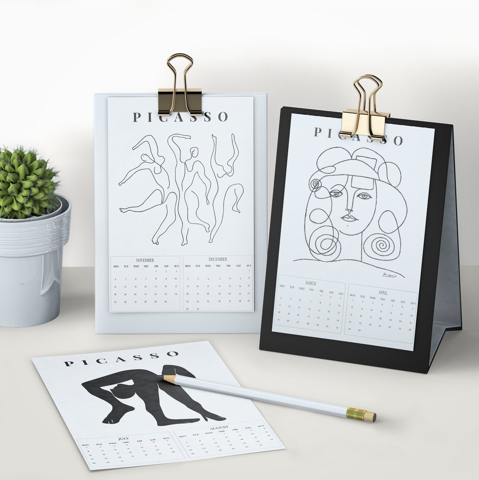 2024 Picasso Calendar, 2024 Calendar, Pablo Picasso Calendar, Picasso ...