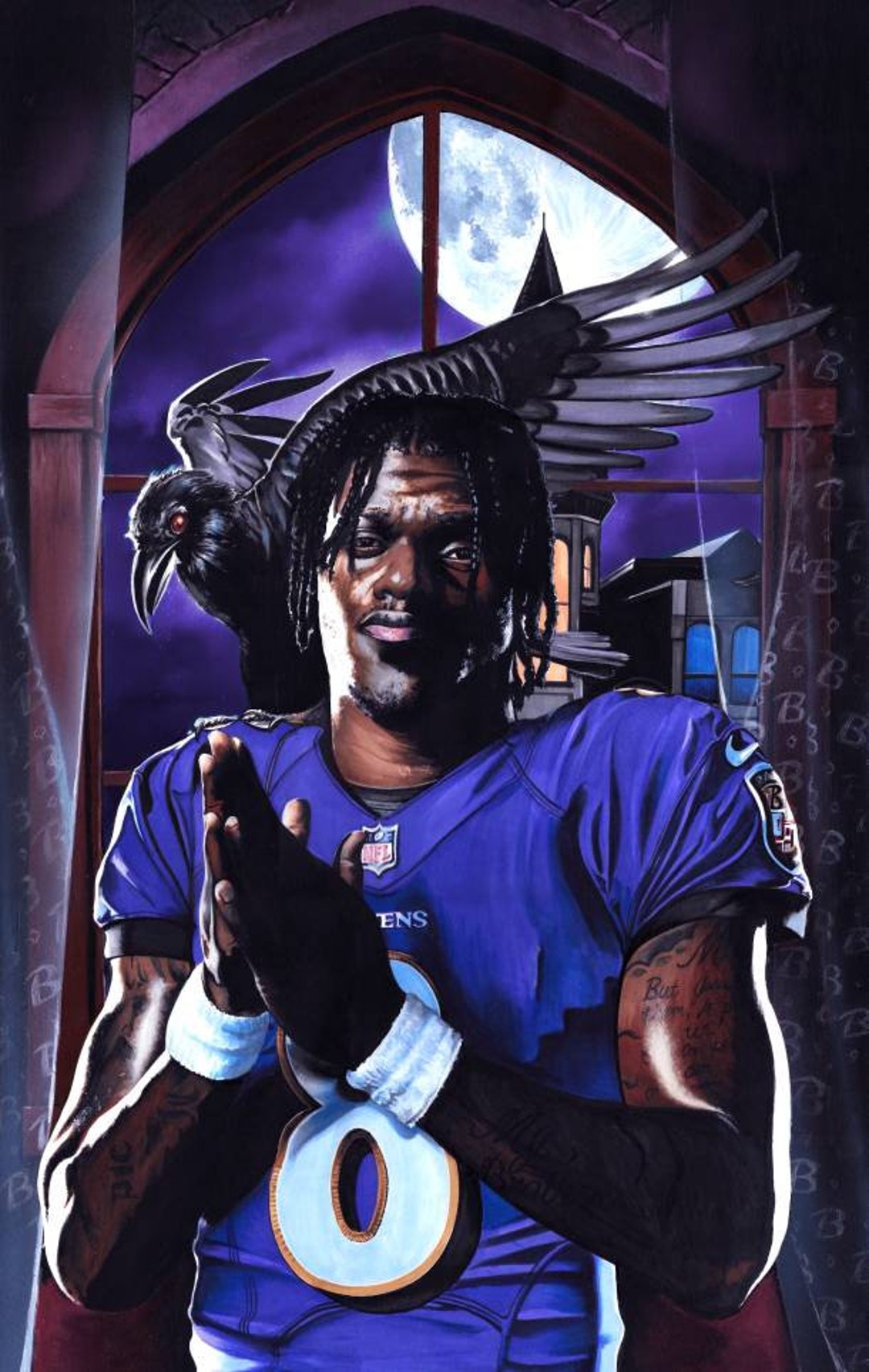 Lamar Jackson 11"x17" Art Print - Etsy
