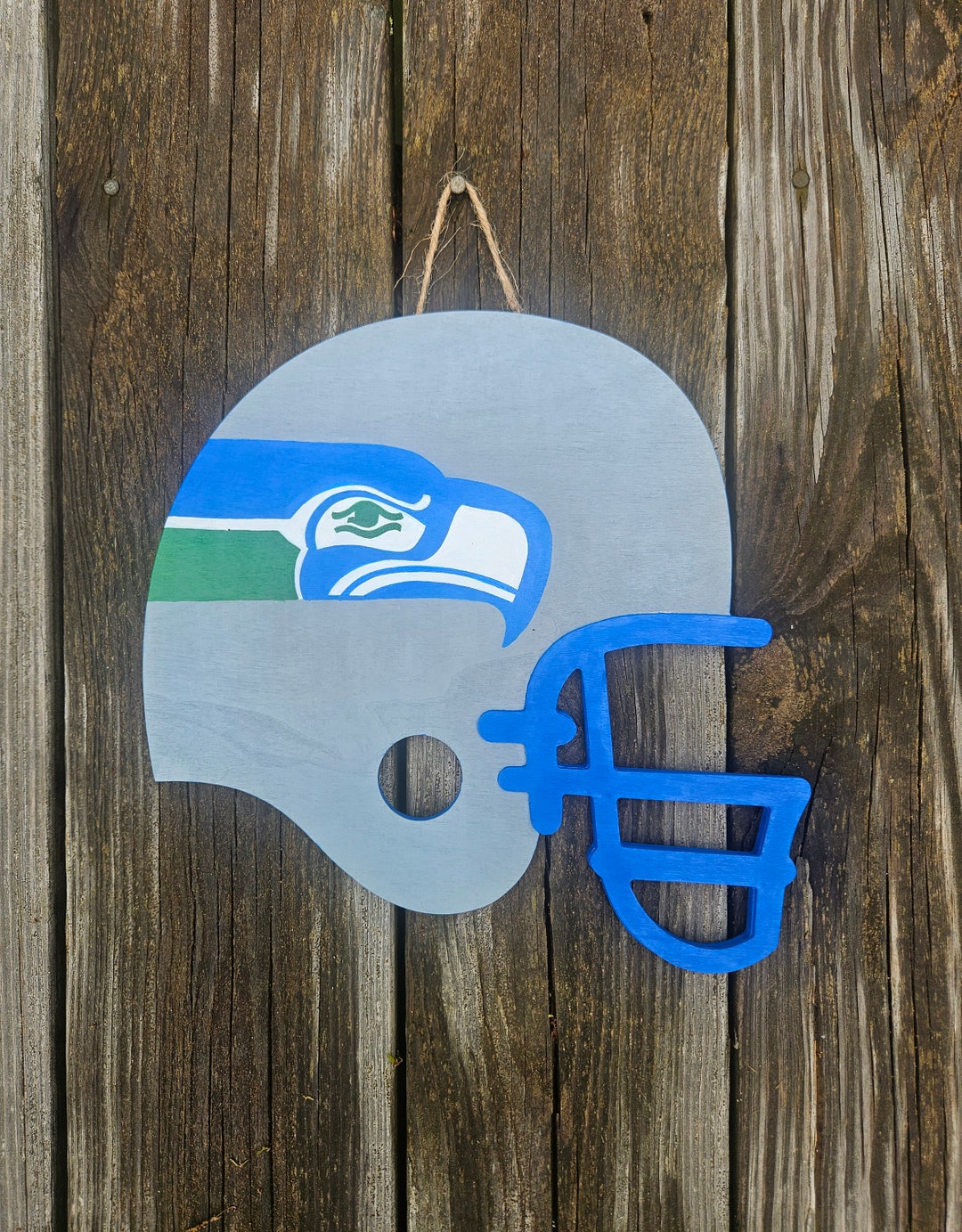 Seattle Seahawks Vintage Helmet Sign - Etsy