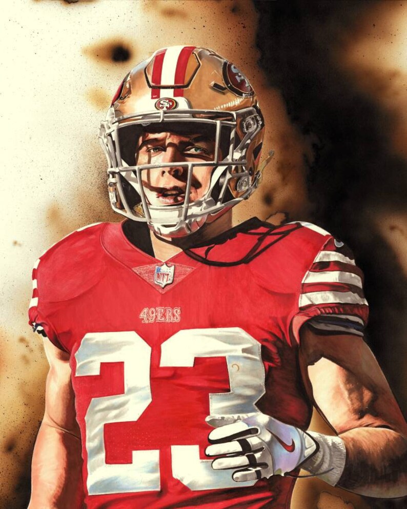 Christian Mccaffrey 16x20 Art Print - Etsy