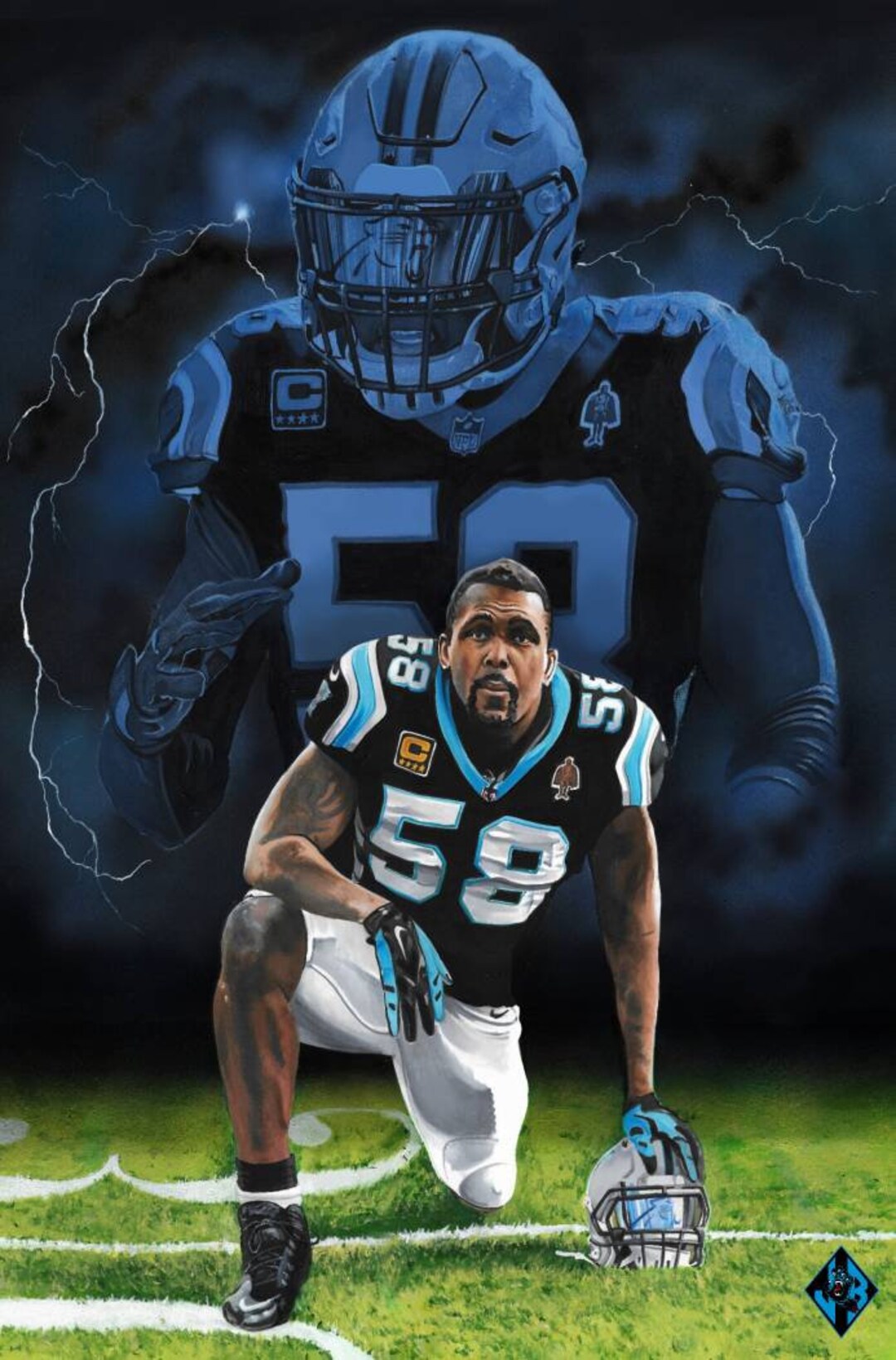 Thomas Davis "panther Royalty" 11x17 Art Print - Etsy