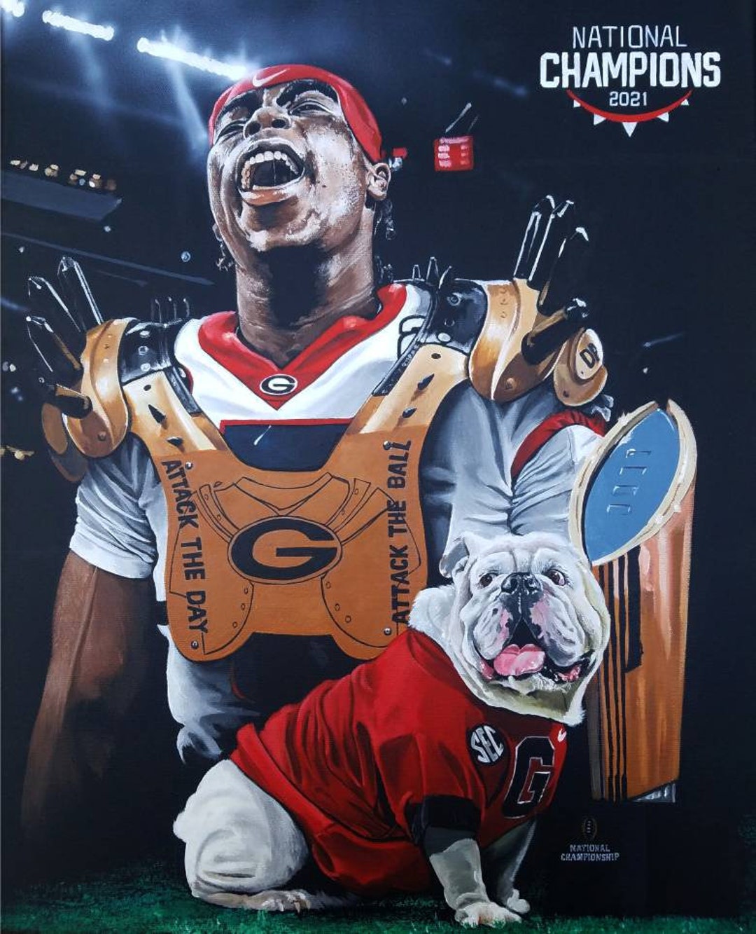 UGA National Champions 16x20 Art Print - Etsy