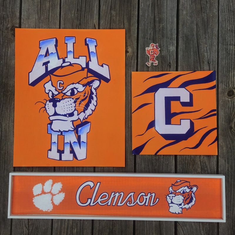 Clemson Sign - Etsy