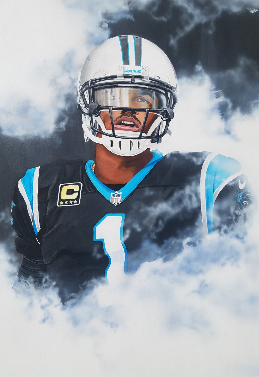 Cam Newton 11"x17" Art Print - Etsy