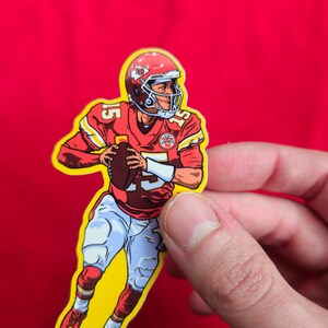 Patrick Mahomes Vinyl Sticker - Etsy