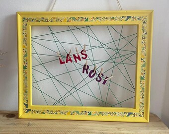 String and Pegs Frame - Etsy