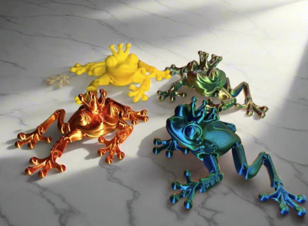 Articulating 3d Printed Frogs - Etsy