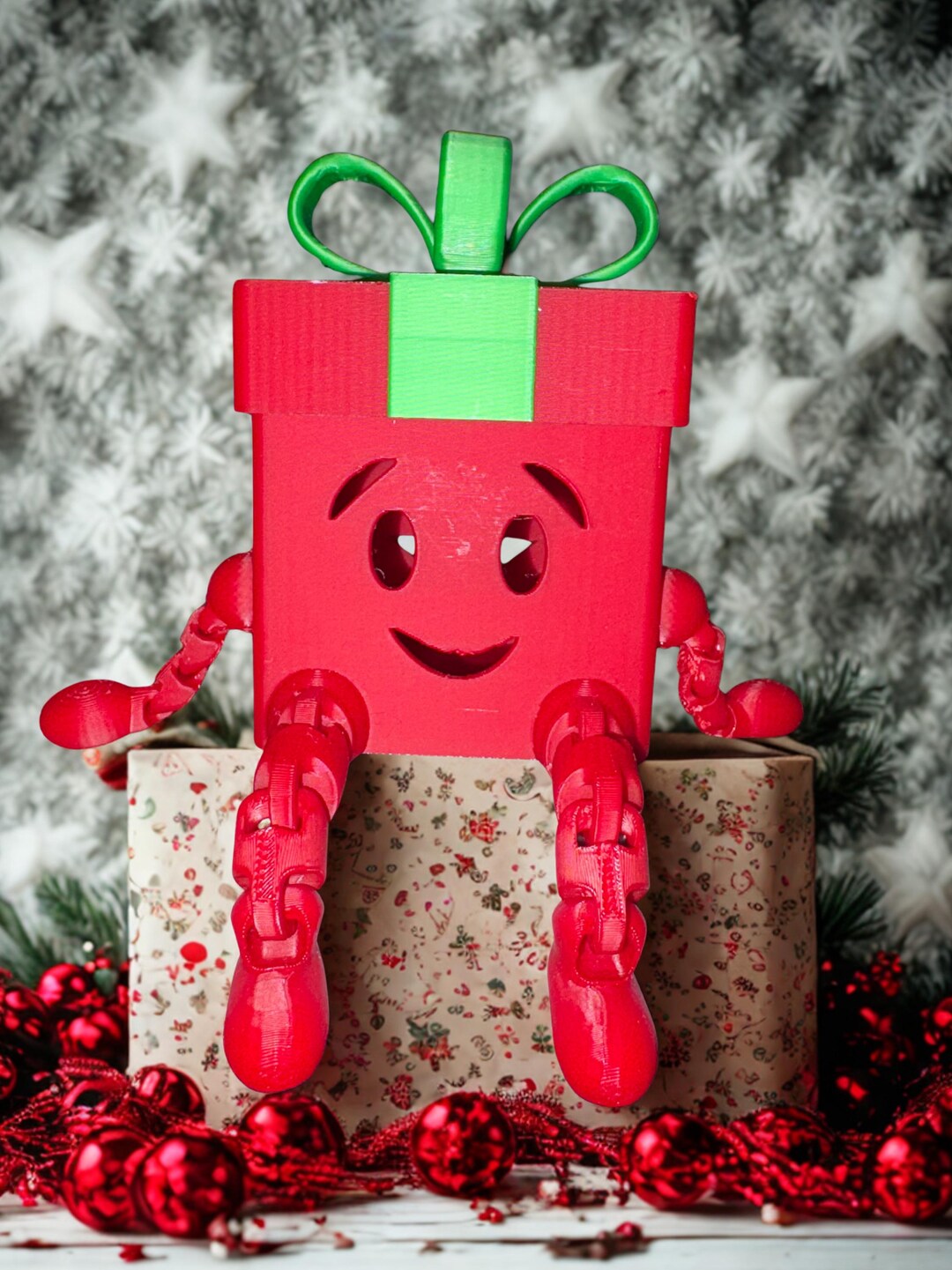 3D Printed Wiggly Christmas Present - Etsy