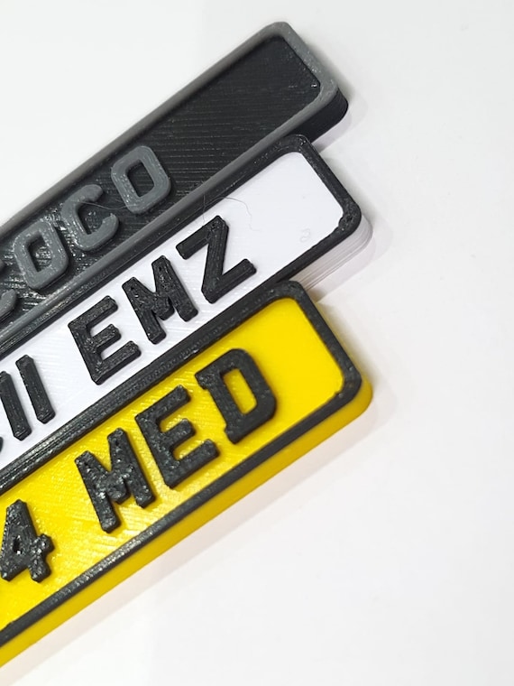 Pick Your Own Reg & Colour Numberplate Personalised Number - Etsy