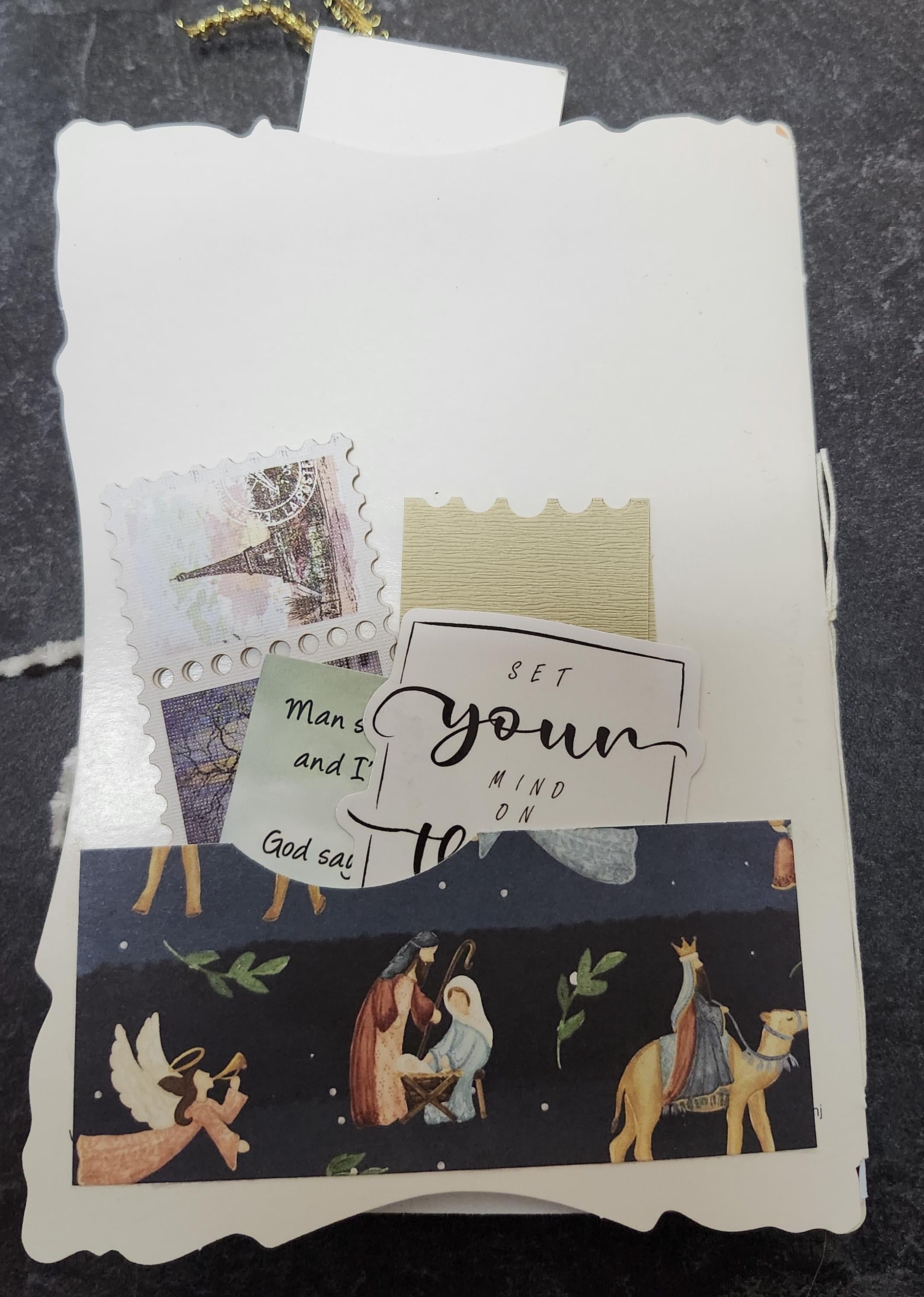 Christian Jesus Birth Christmas Card Journal - Etsy