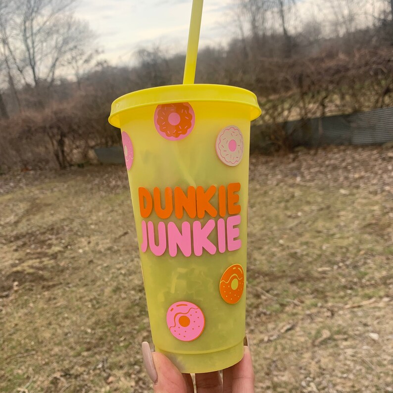 Dunkie Junkie // Color Changing Cold Cup - Etsy