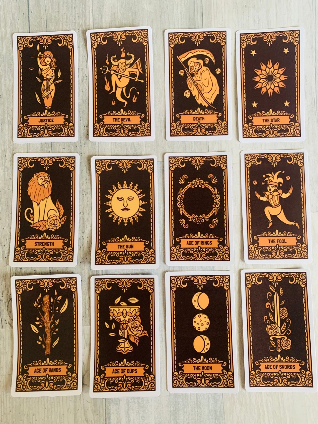 Tarot Card Sticker Pack: Waterproof Vinyl Decals for Tumblers and More ...
